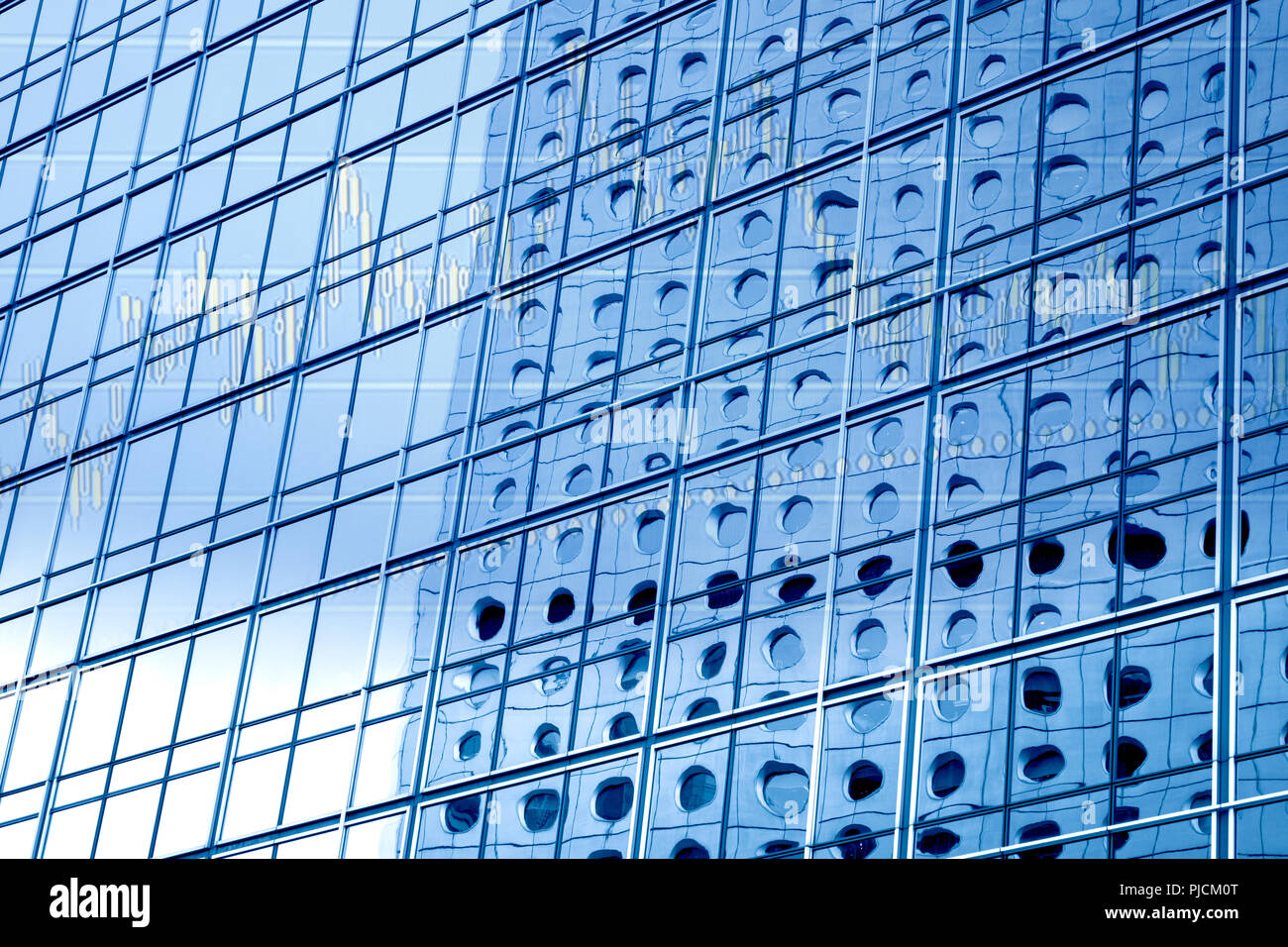 Hong Kong commercial buildings with graph index of stock Market Stock ...