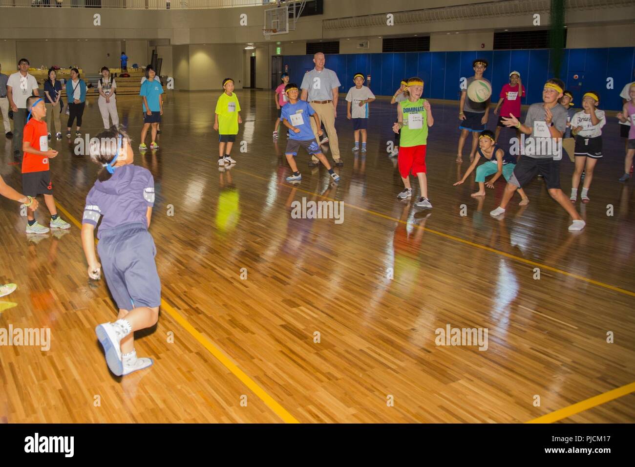 High School Gym Class Dodgeball