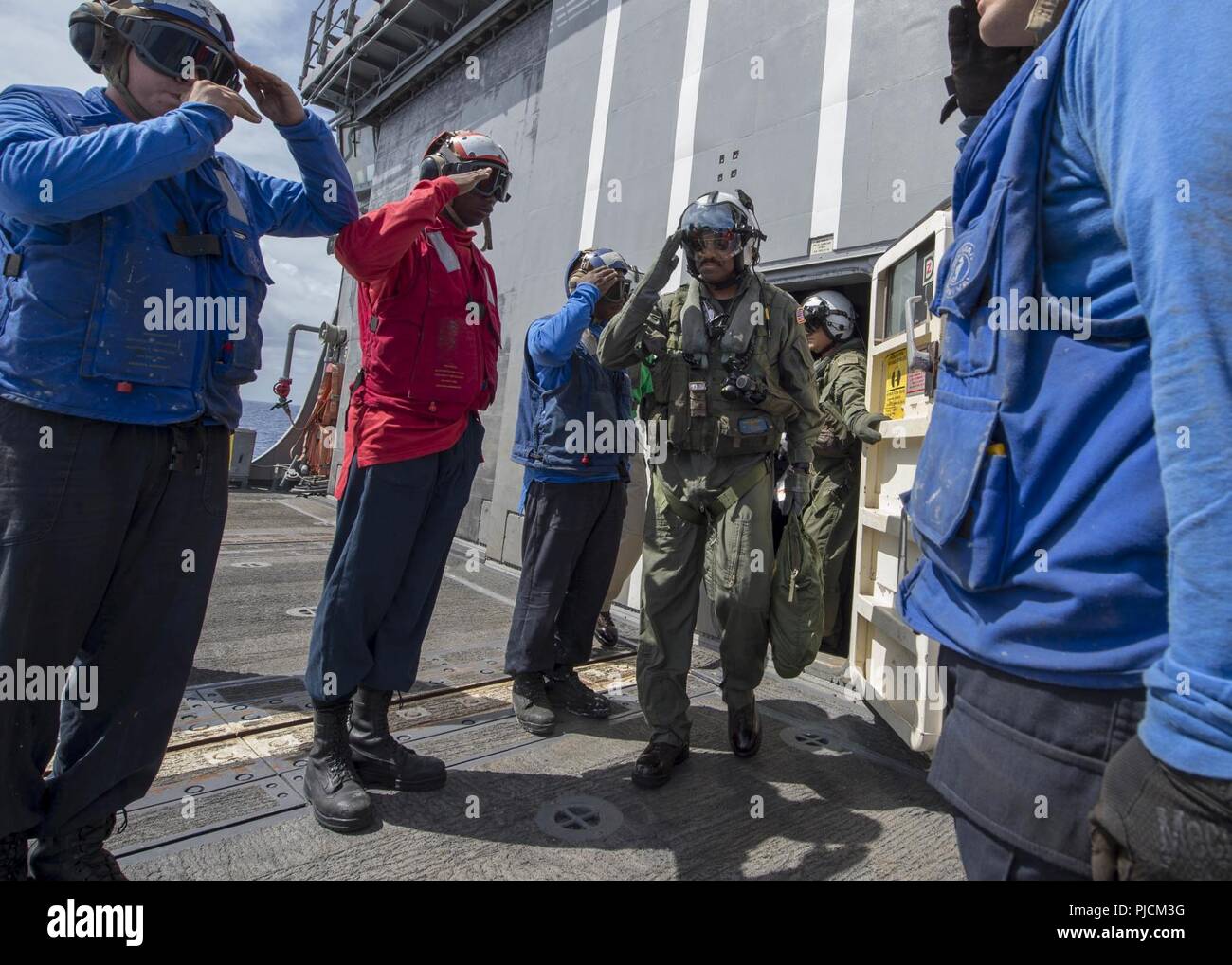 PACIFIC OCEAN (July 24, 2018) Rear Adm. Alvin Holsey, commander ...