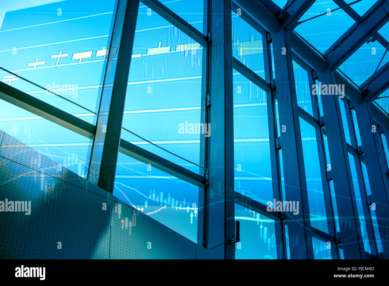 Hong Kong commercial buildings with graph index of stock Market Stock ...