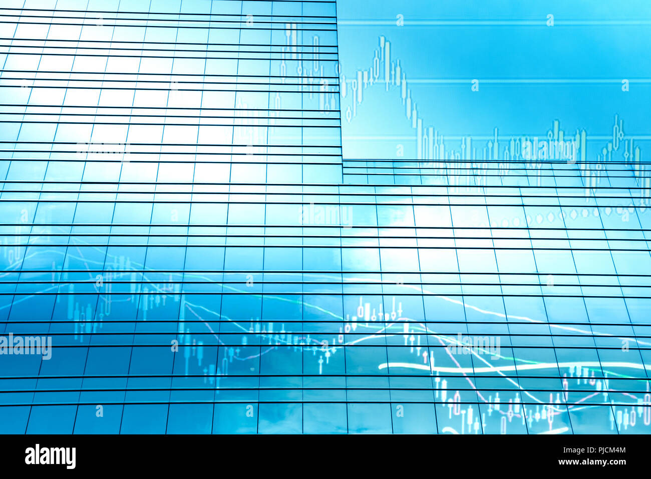 Hong Kong commercial buildings with graph index of stock Market Stock ...