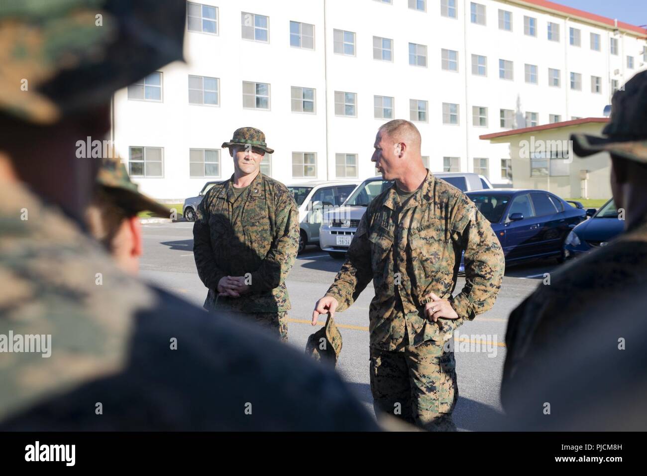 Sgt Maj. Christopher S. Gasser, sergeant major of Combat Logistics ...