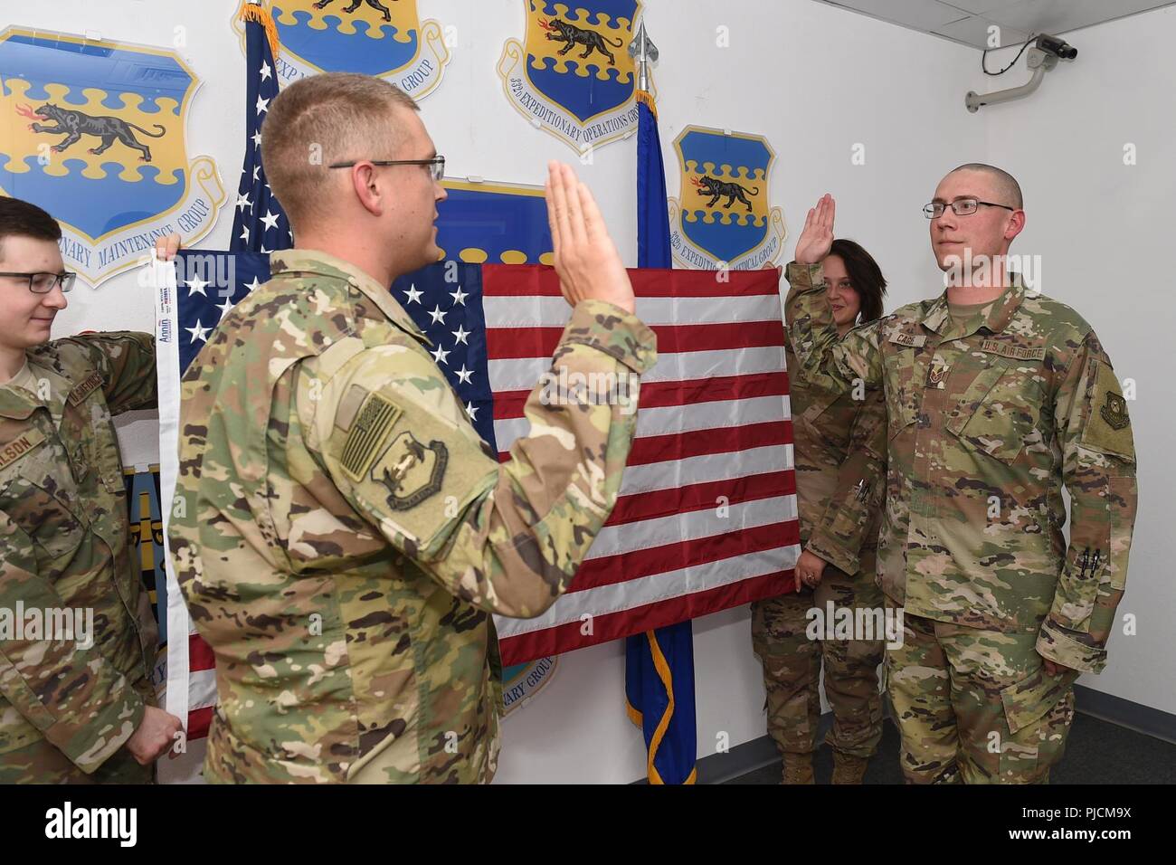 Capt. Stephen Cagle (left), 386th Expeditionary Medical Group deputy ...