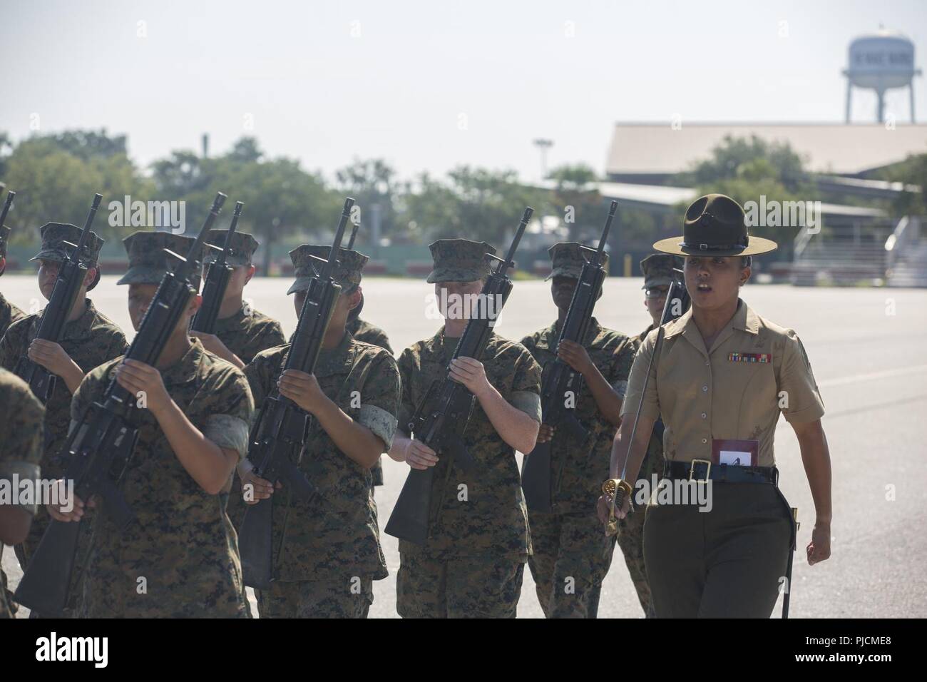 U.S. Marine Corps Sgt. Daniela Conchasvasquez, drill Instructor with ...