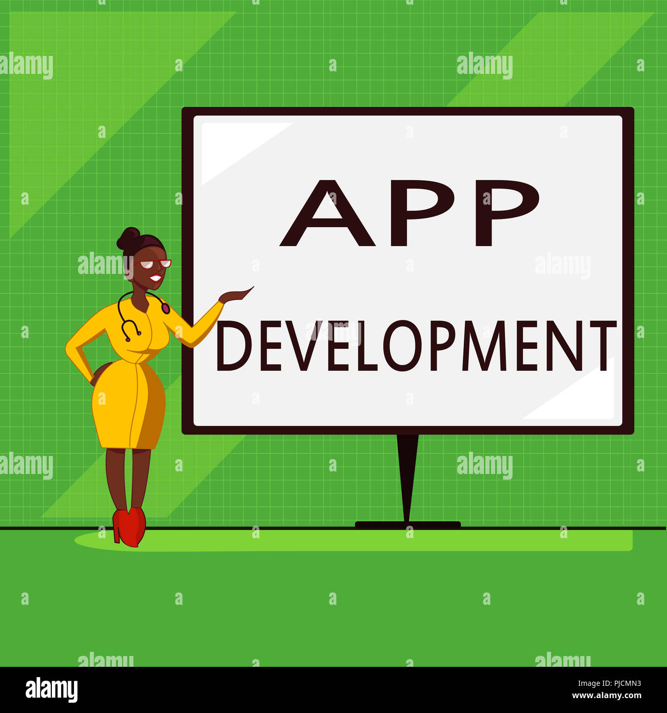 Conceptual hand writing showing App Development. Business photo ...