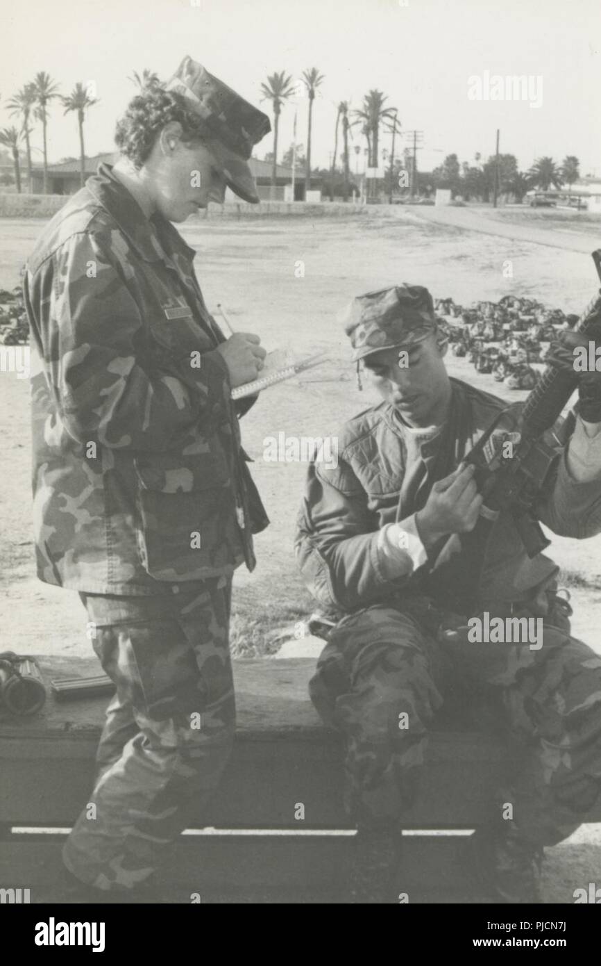 Cpl. Barbara Cogburn, primary marksmanship instructor (PMI) with ...