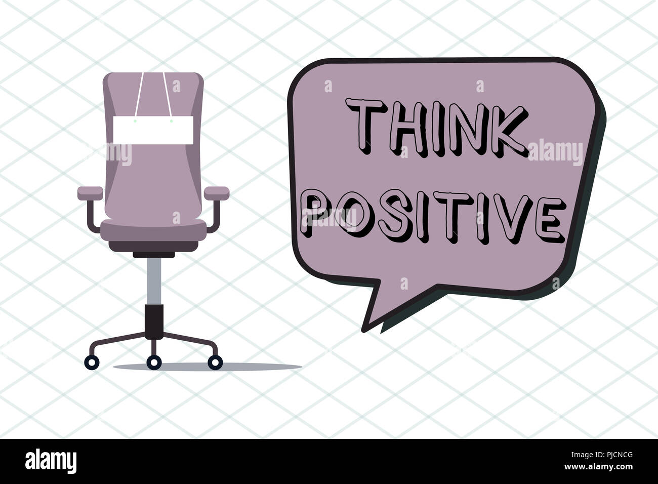 Handwriting text Think Positive. Concept meaning The tendency to be ...