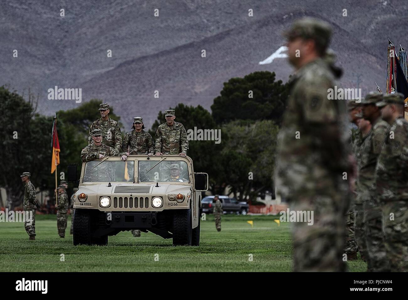 (Standing, from left) Maj. Gen. Patrick Matlock, Lt. Gen. Laura ...