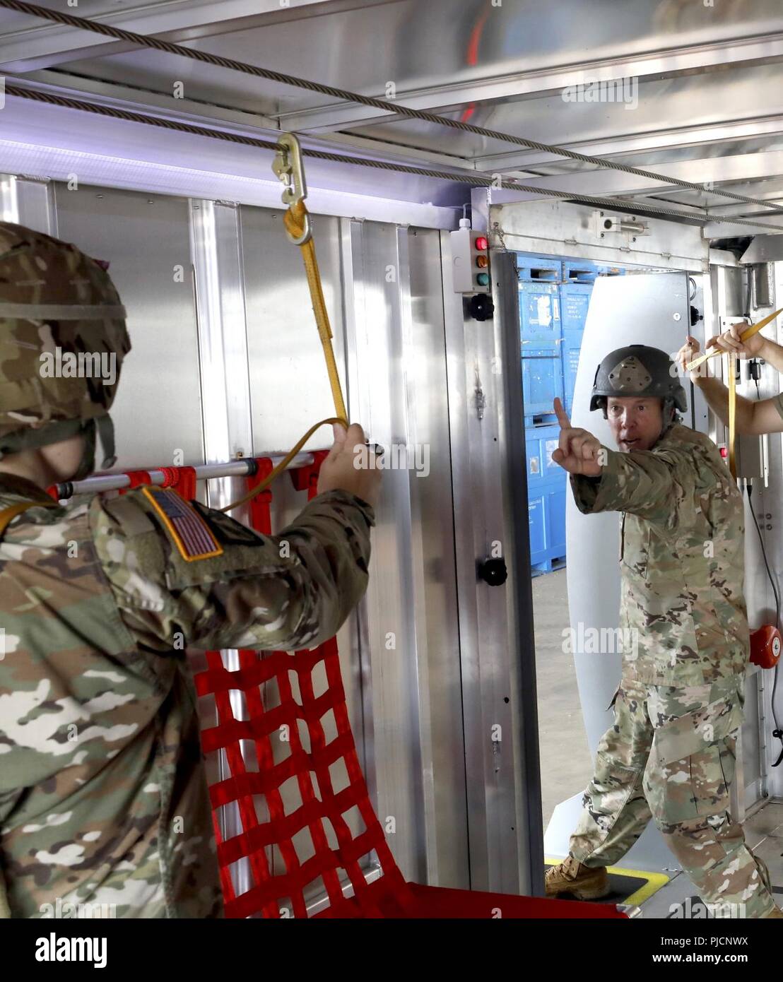 Sgt. 1st Class Gregory Hanley, a jumpmaster assigned to the 165th ...