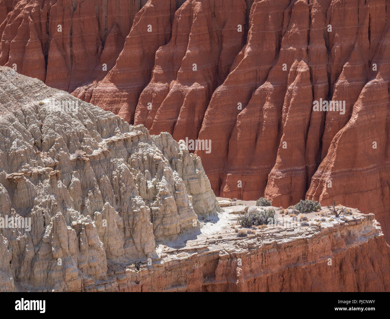 South Desert cliffs, Cathedral Valley, Capitol Reef National Park, Utah ...