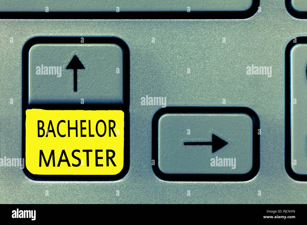 Writing note showing Bachelor Master. Business photo showcasing An ...