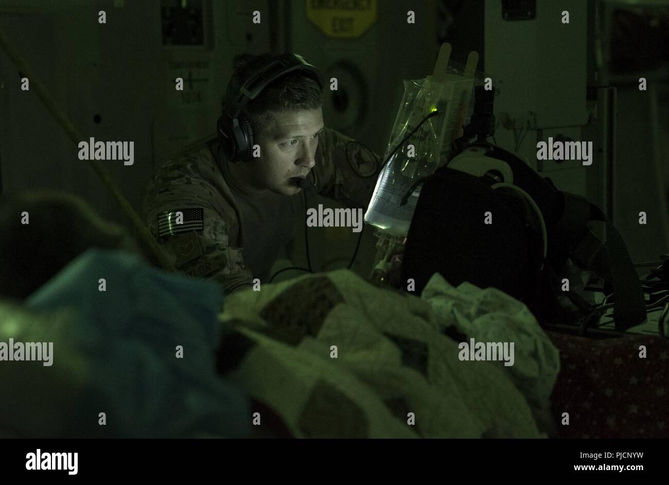 Staff Sgt. Joshua Taylor, 455th Expeditionary Aeromedical Evacuation ...