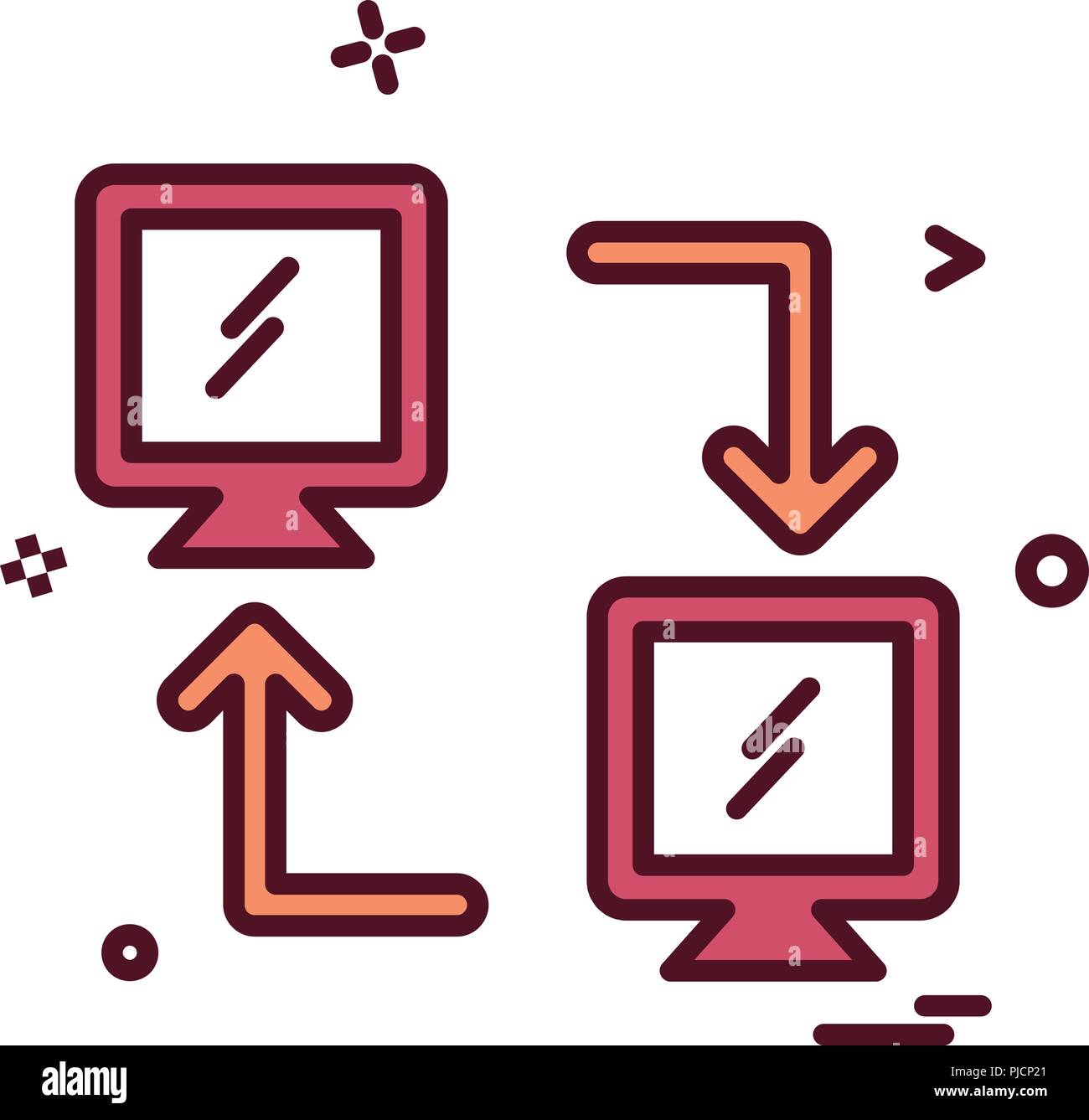 Data sharing icon design vector Stock Vector Image & Art - Alamy