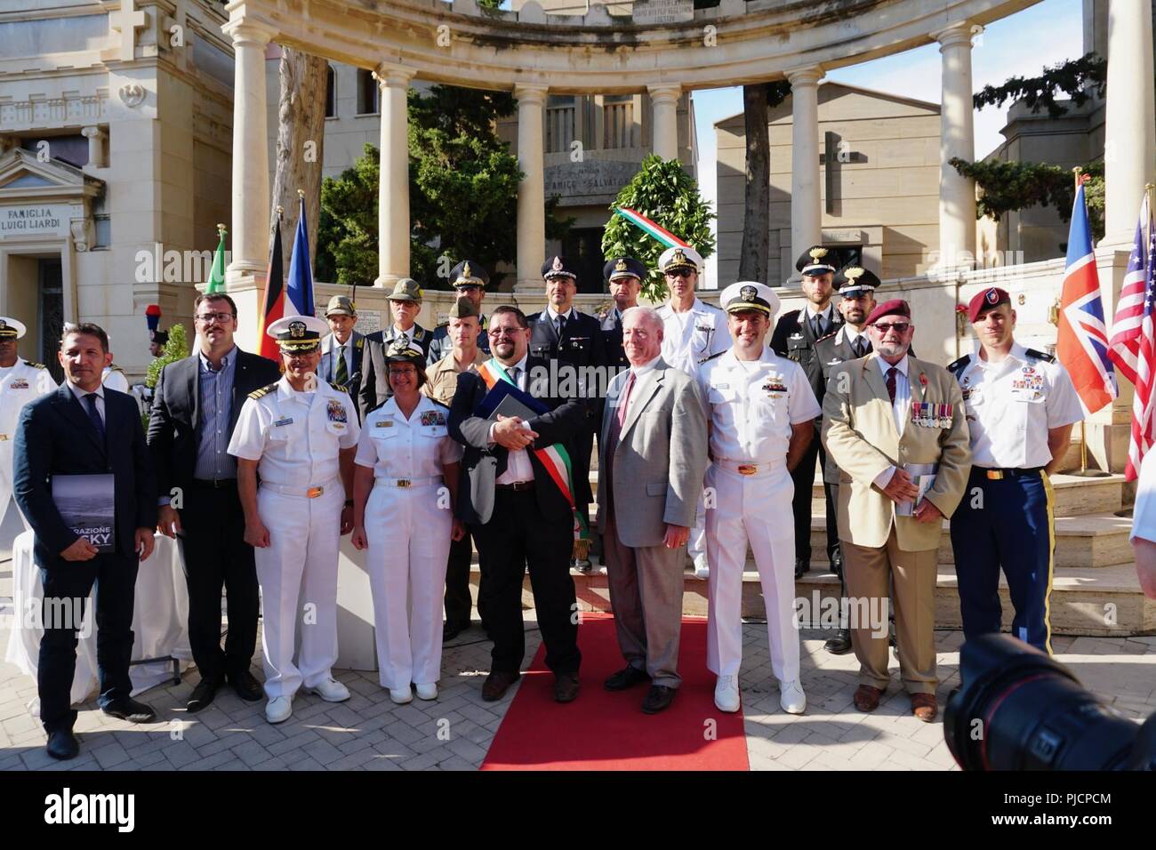 At the conclusion of the ceremony for the fallen soldiers of Operation ...