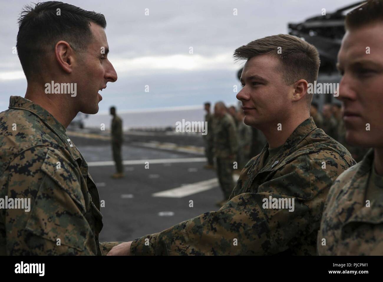 PACIFIC OCEAN - U.S. Marine Sgt. Jonathan Ritter III, a rifleman with ...