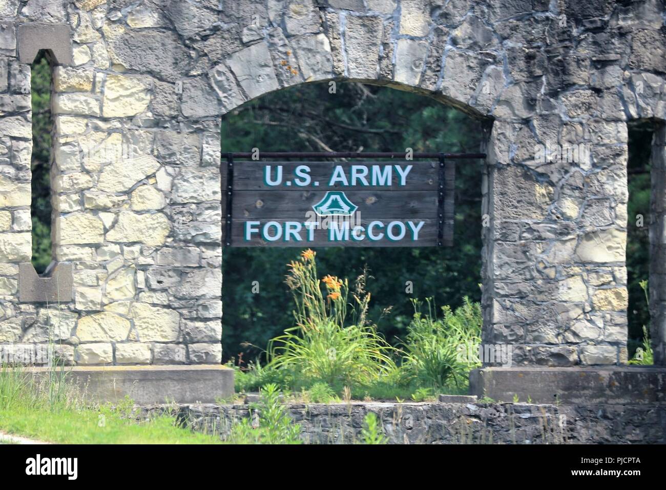 A gate section built by the Works Progress Administration in 1941 is ...