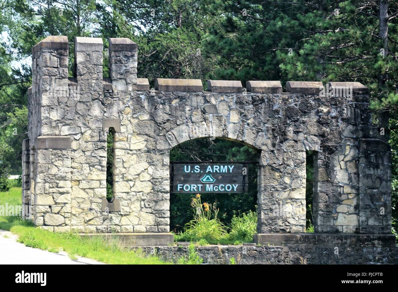 A gate section built by the Works Progress Administration in 1941 is ...