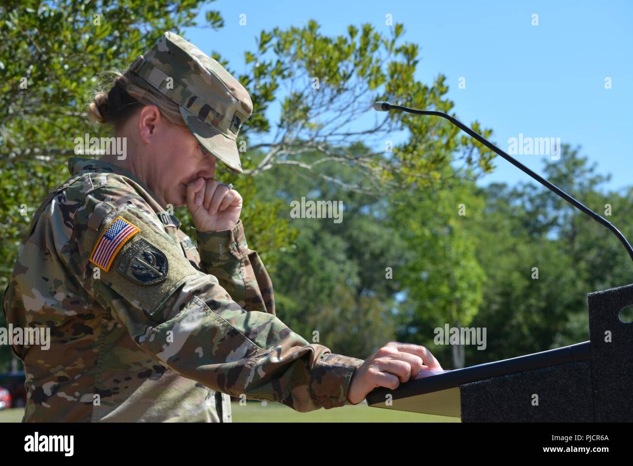 Col. Karen Monday-Gresham, outgoing 4th Brigade (Personnel Services ...