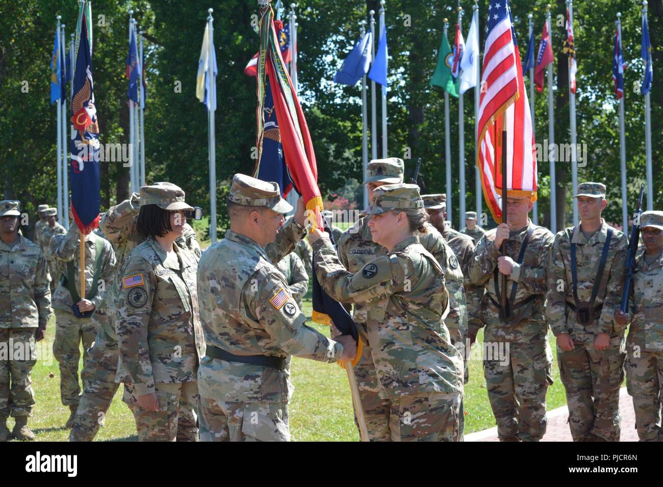 Col. Karen Monday-Gresham, outgoing 4th Brigade (Personnel Services ...
