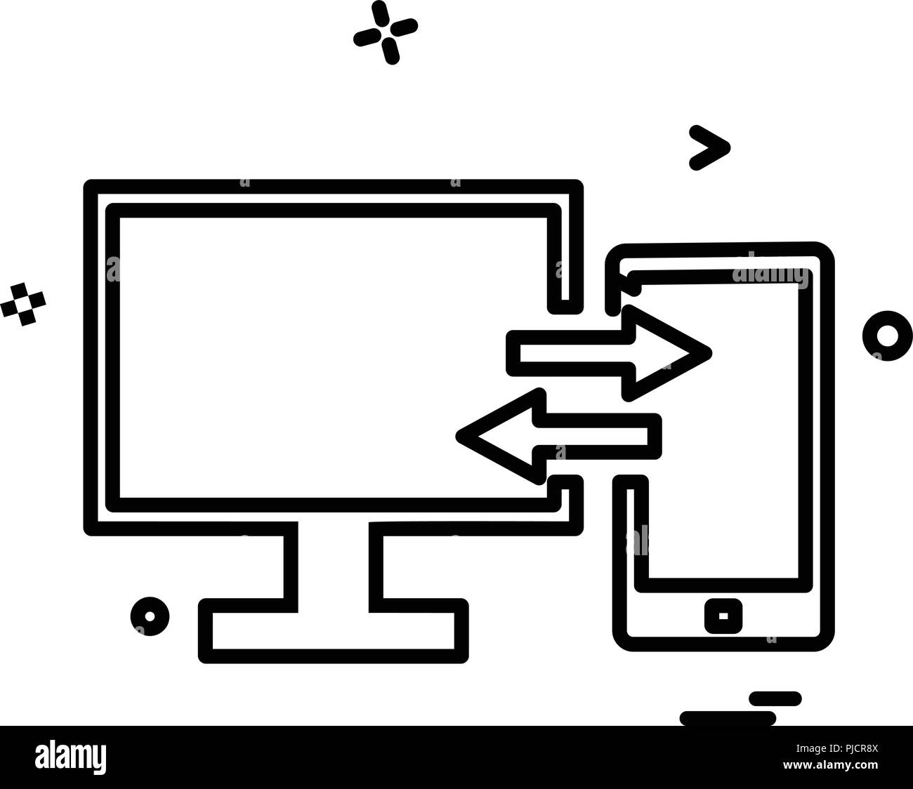 Computer Icon Black and White Stock Photos & Images - Alamy