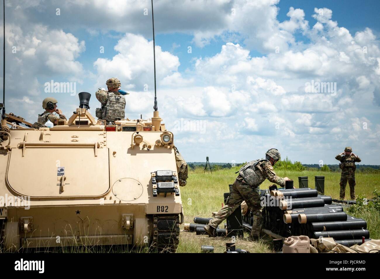 Soldiers of 6th Squadron, 8th Cavalry Regiment, 2nd Armored Brigade ...