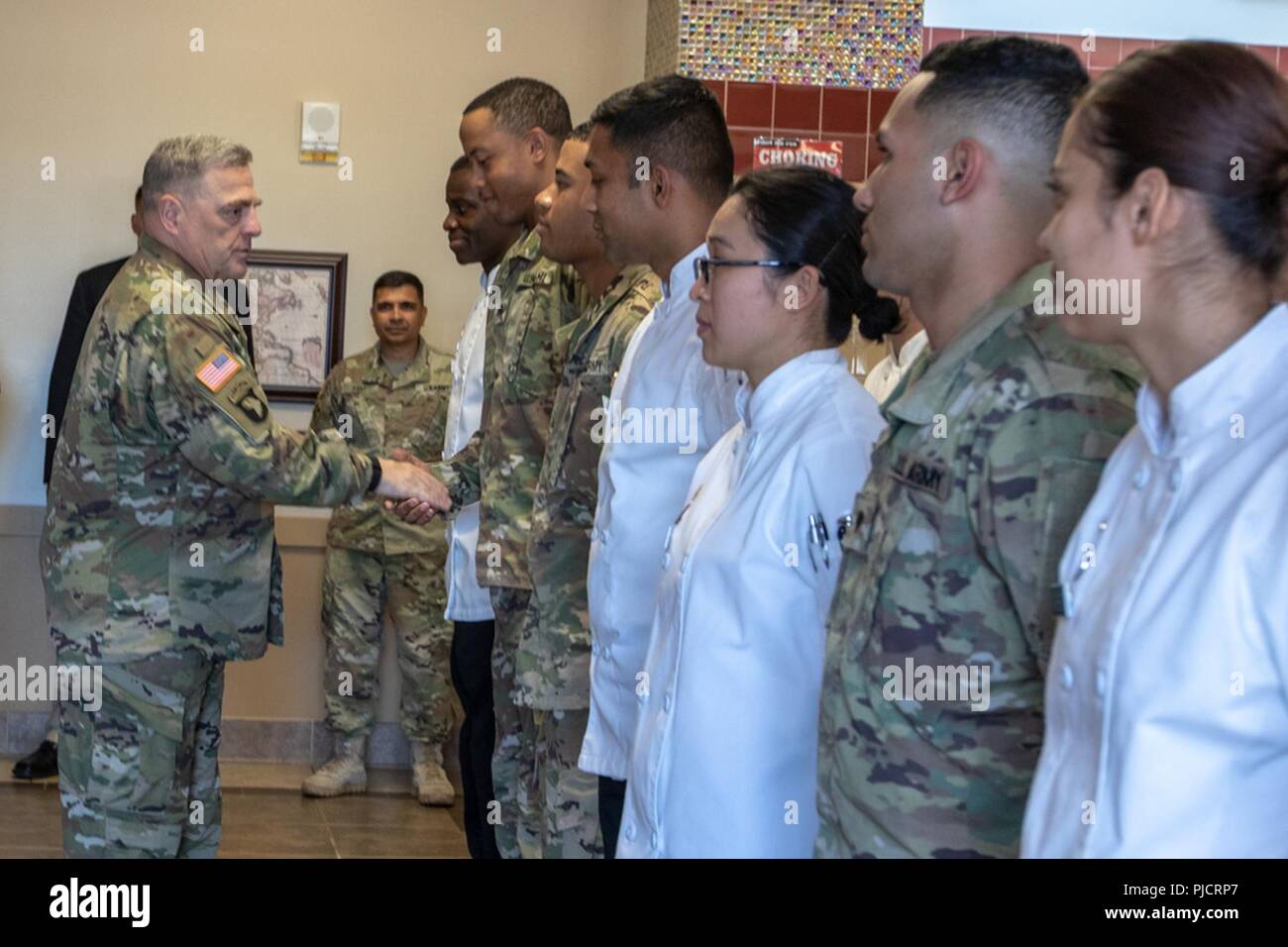 U.S. Army Chief of Staff, Gen. Mark A. Milley, visits the 16th Combat ...