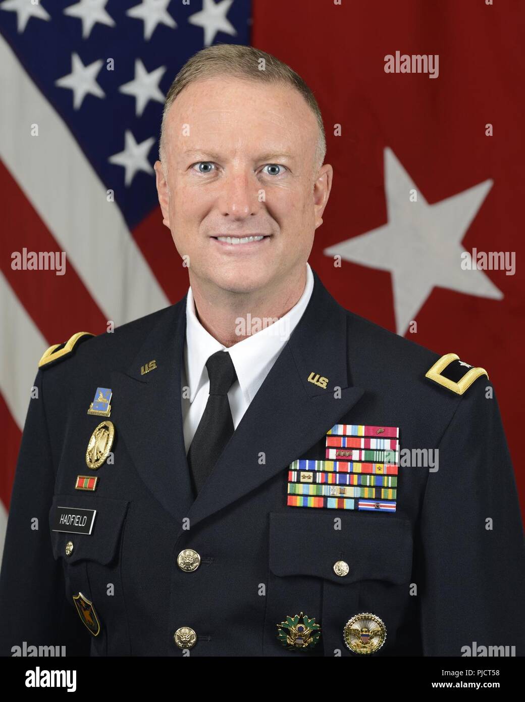 U.S. Army Brig. Gen. Gregory J. Hadfield, Deputy J2 (AFRICOM), poses ...