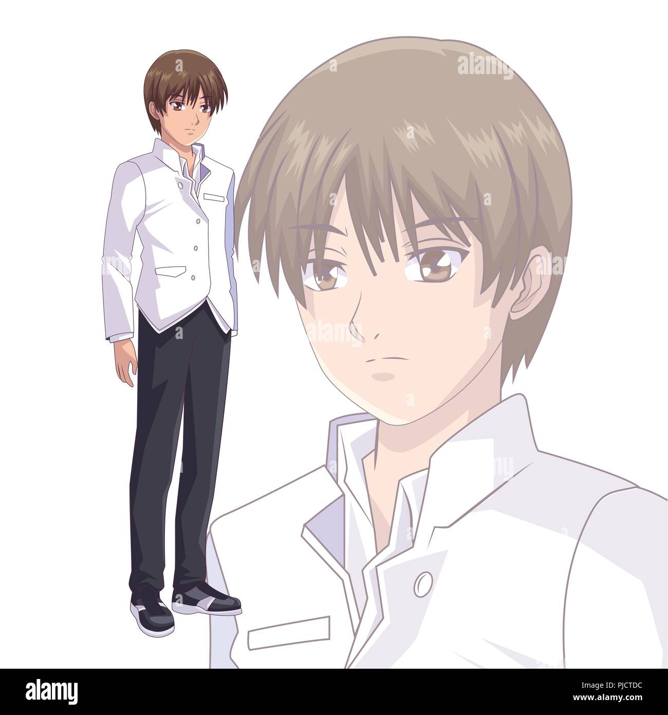 Young man manga cartoon Stock Vector Image & Art - Alamy