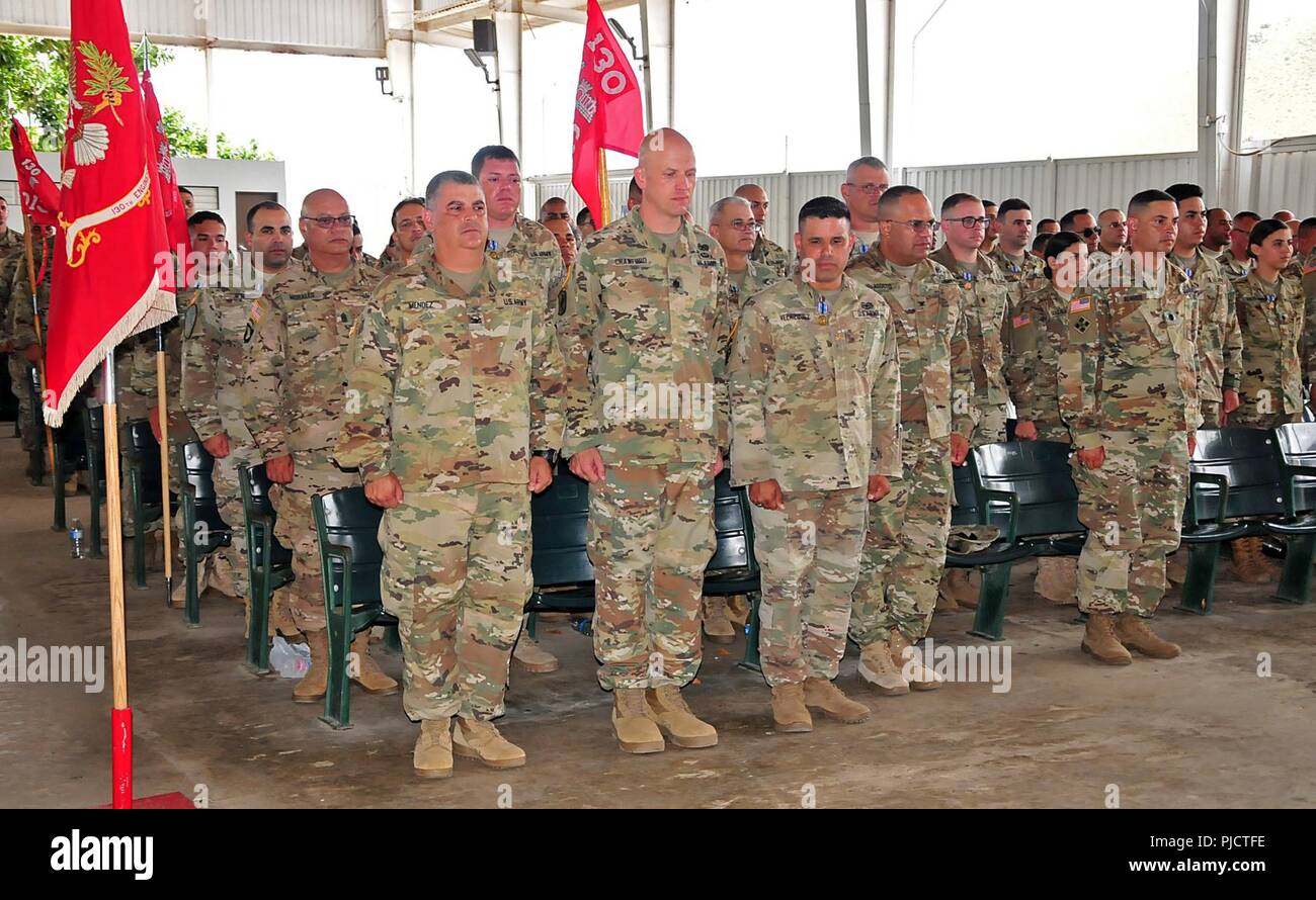 The 101st Troop Command, 130th Engineer Battalion celebrated a Change ...