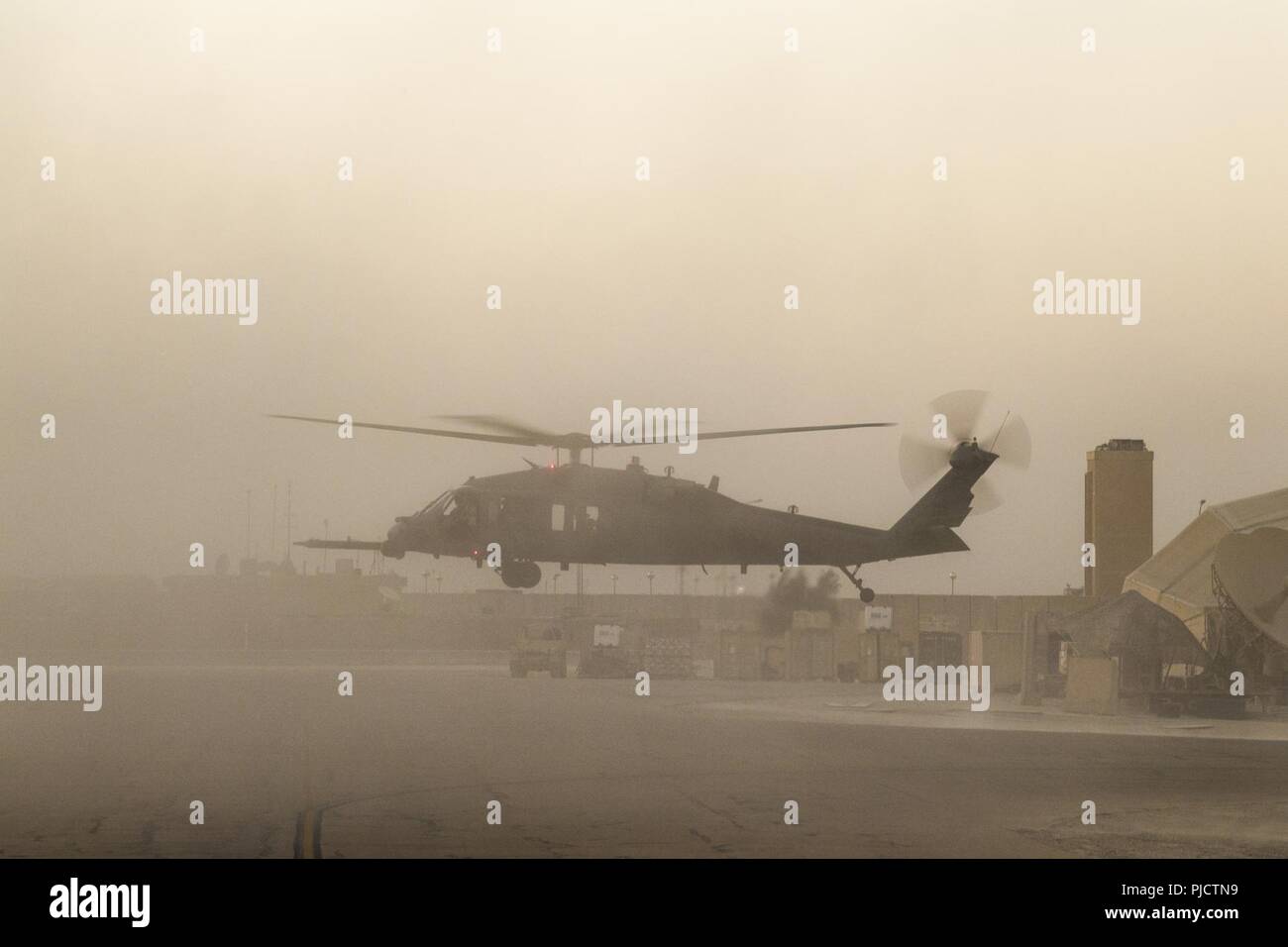 A U.S. Air Force HH-60G Pavehawk assigned to the 46th Expeditionary ...
