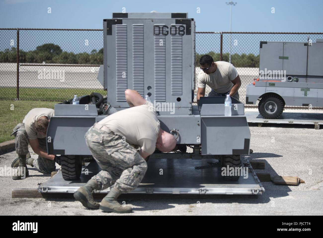 U.S. Air Force Airmen assigned to the 6th Logistics Readiness Squadron ...
