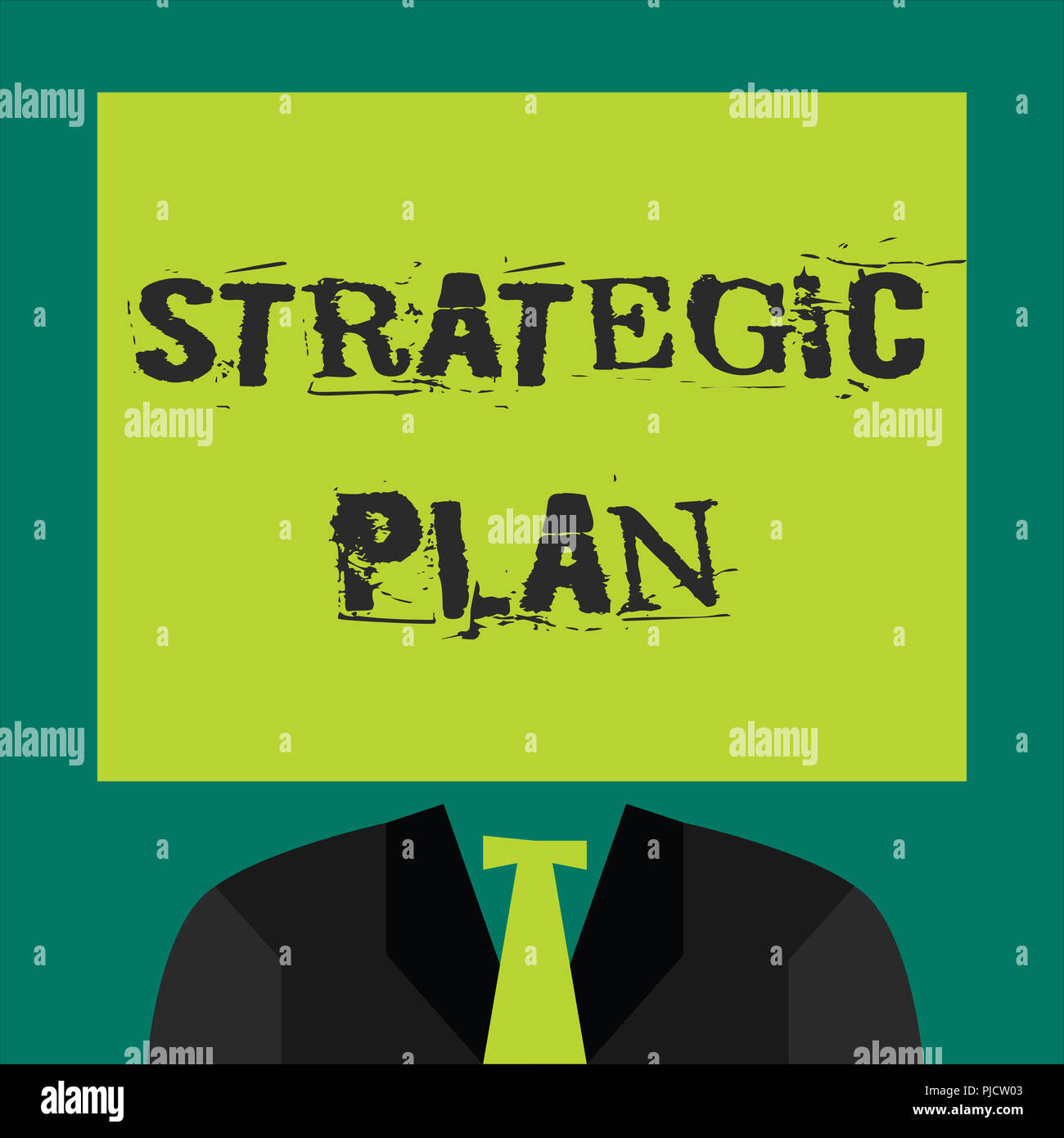 Text sign showing Strategic Plan. Conceptual photo A process of ...