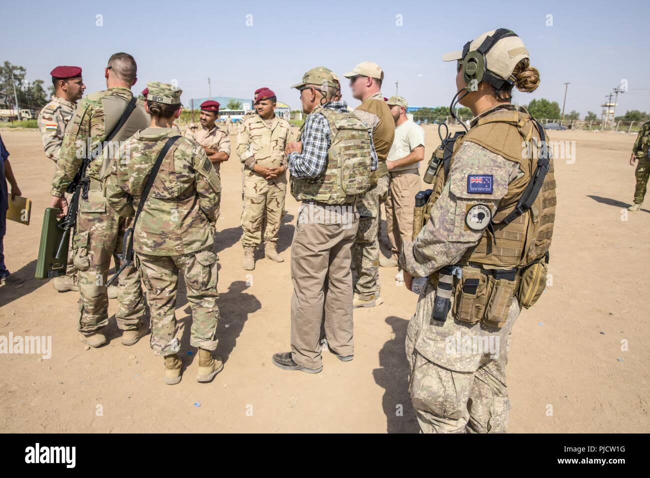 Coalition members, with Task Force Grizzly and Task Group Taji ...