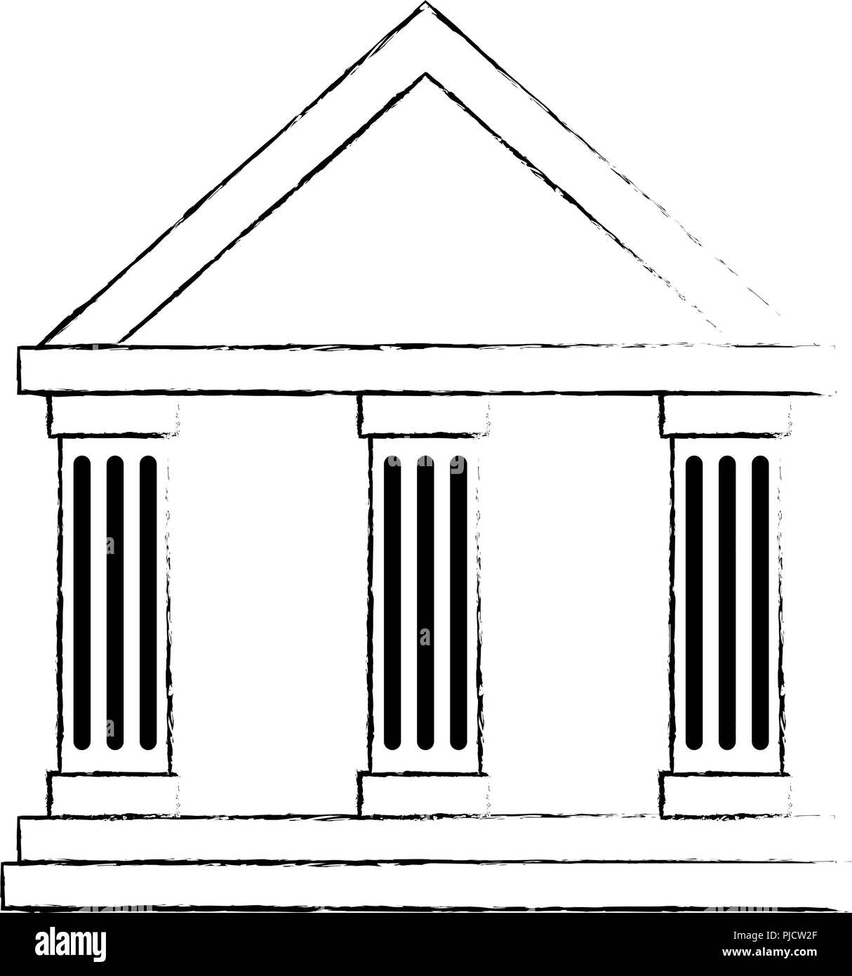 bank building isolated icon vector illustration design Stock Vector ...