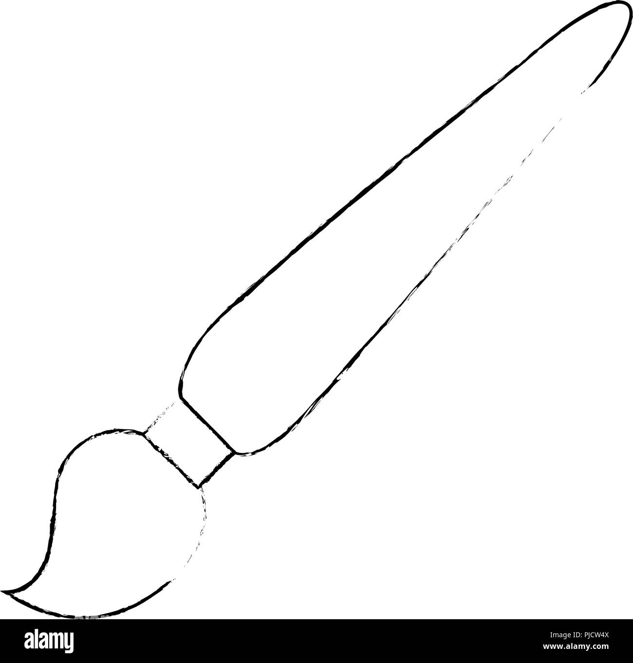 paint brush isolated icon vector illustration design Stock Vector Image ...