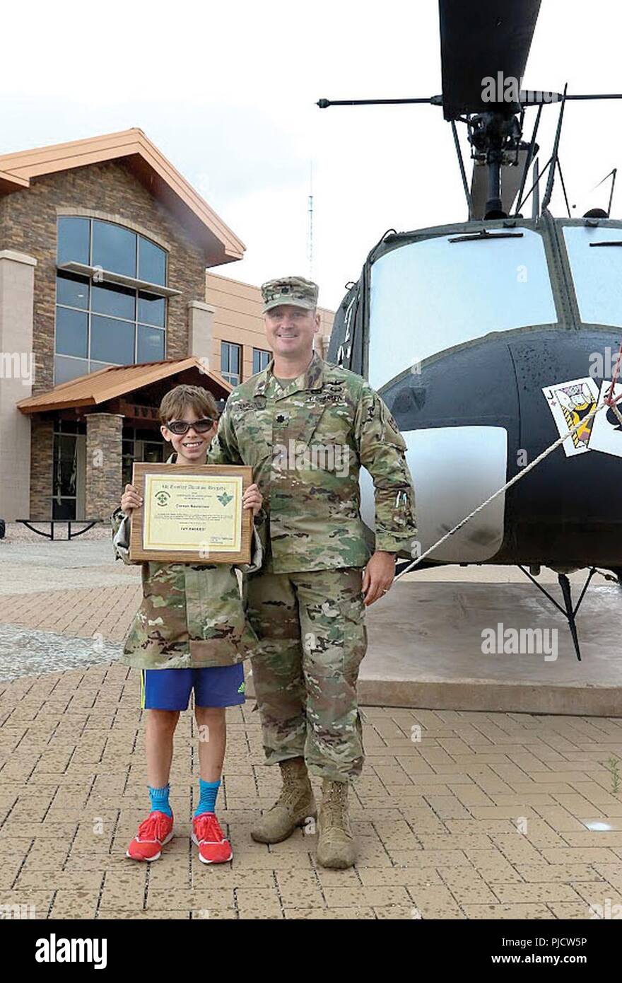 Lt. Col. Steven Templeton, commander, 4th Combat Aviation Brigade Rear ...