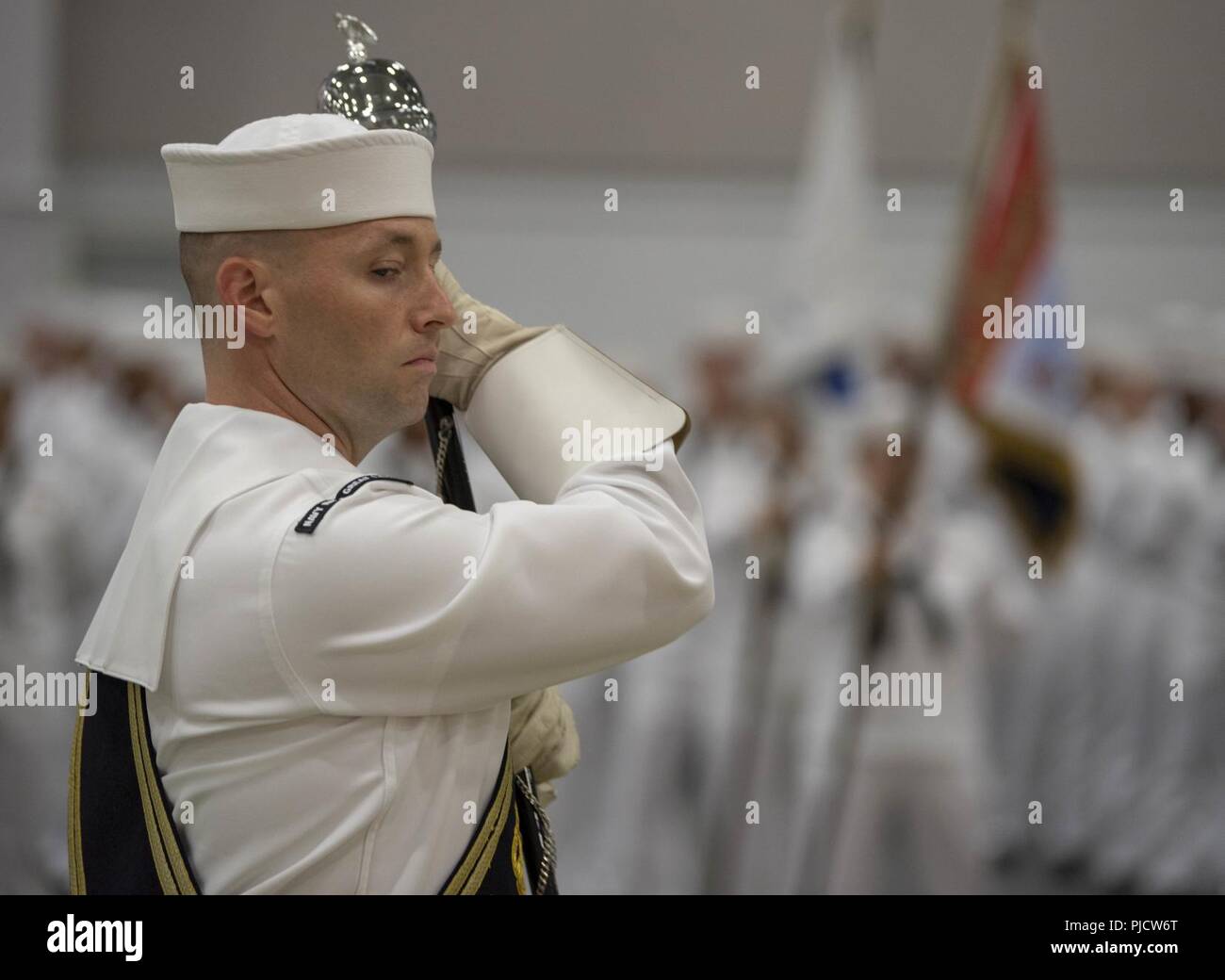 GREAT LAKES, Ill. (Aug. 17, 2018) U.S. Navy Sailors graduate from boot ...