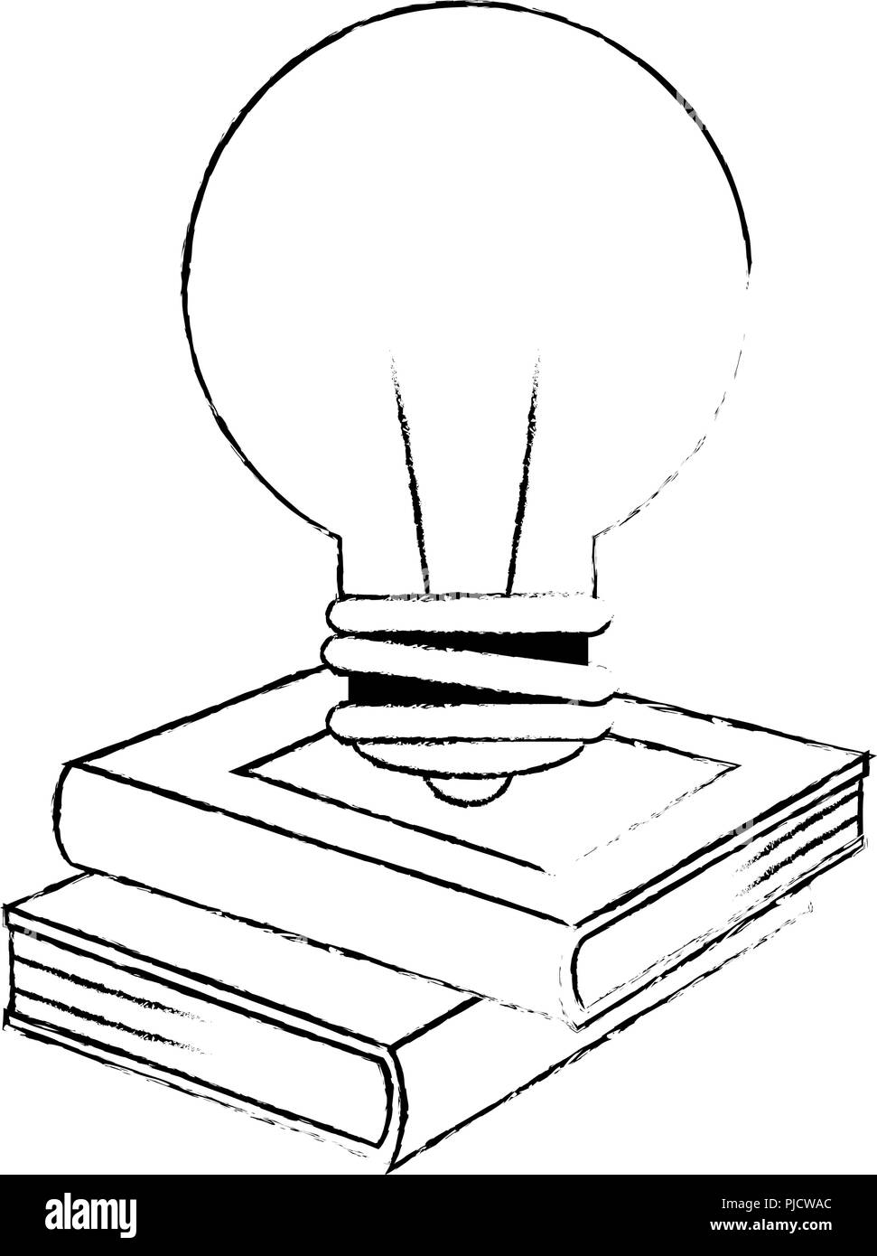 text book with bulb vector illustration design Stock Vector Image & Art ...