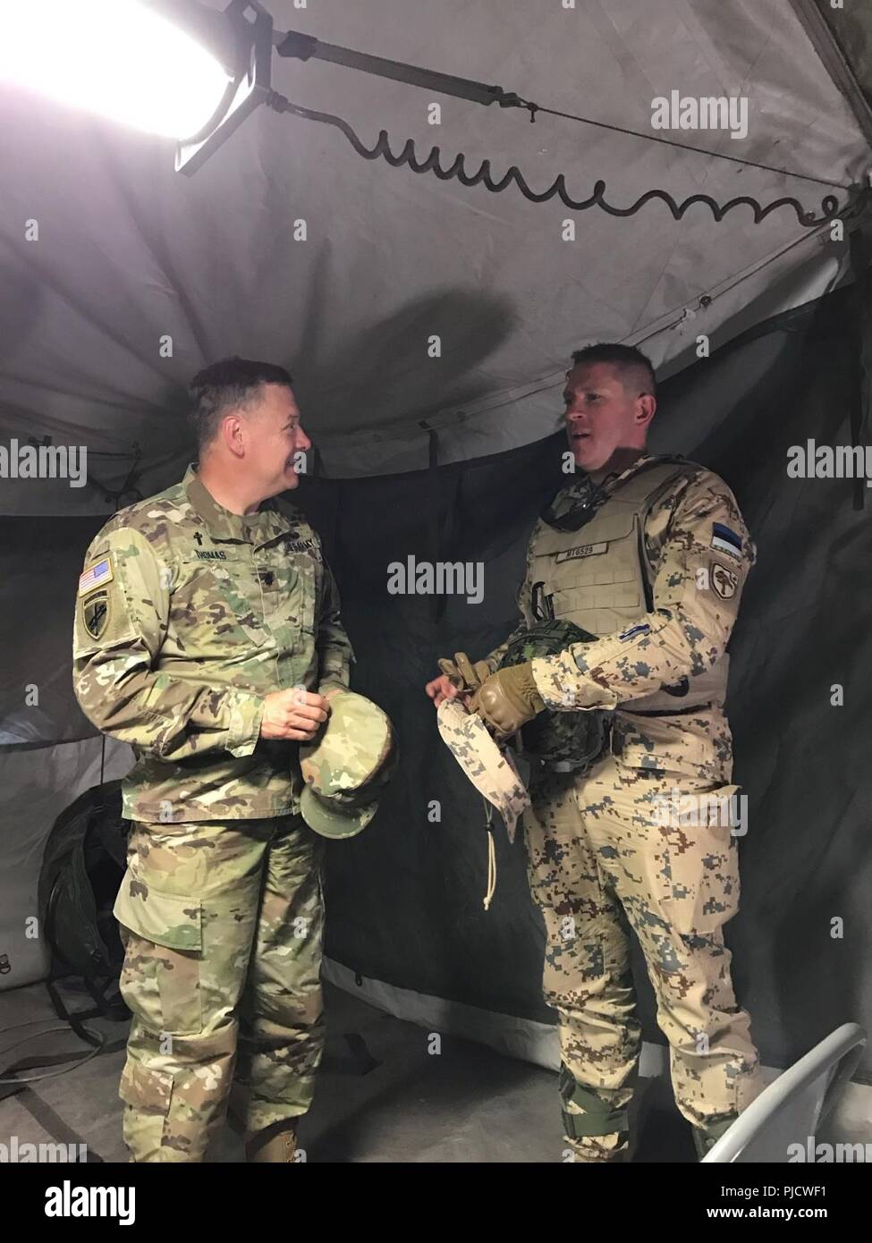 An operations staff officer of the estonian defense forces hi-res stock ...