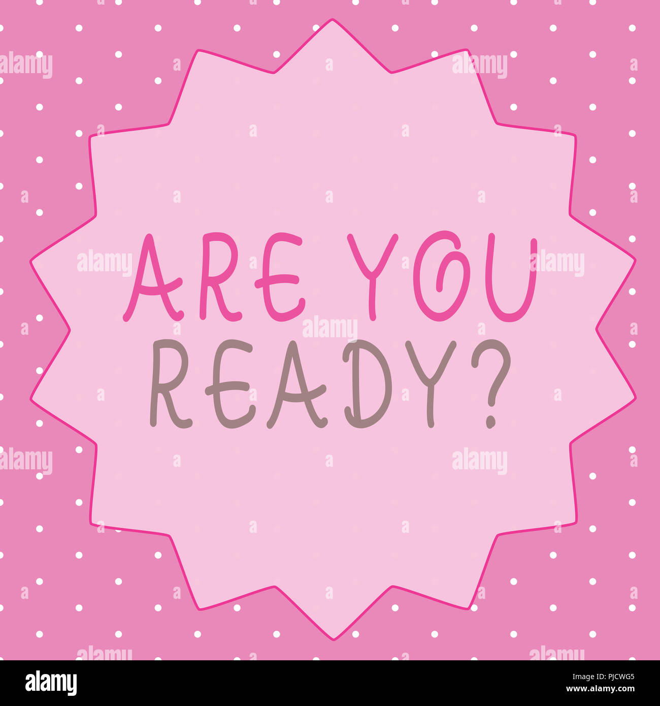 Writing note showing Are You Ready question. Business photo showcasing ...