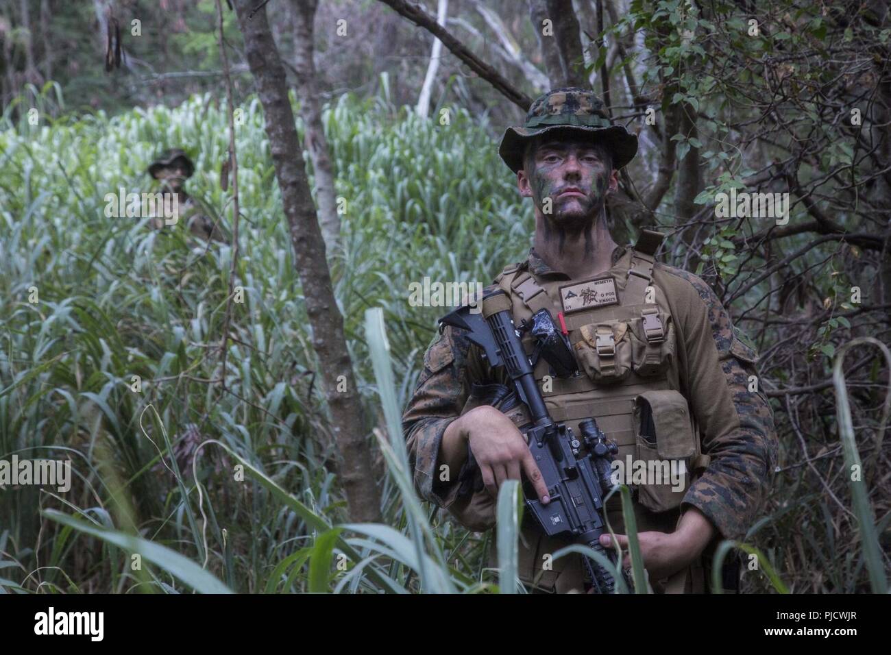 OAHU - U.S. Marine Lance Cpl. Kyle Nemeth, an anti-tank missleman with ...