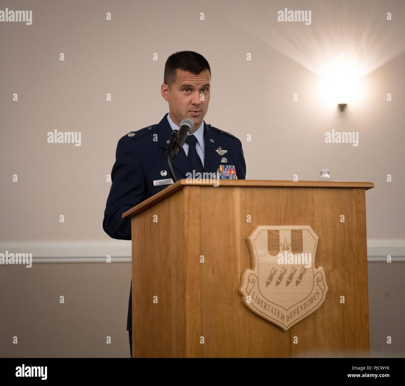 Maj. Peter Talley, 2nd Comptroller Squadron commander, assumes command ...