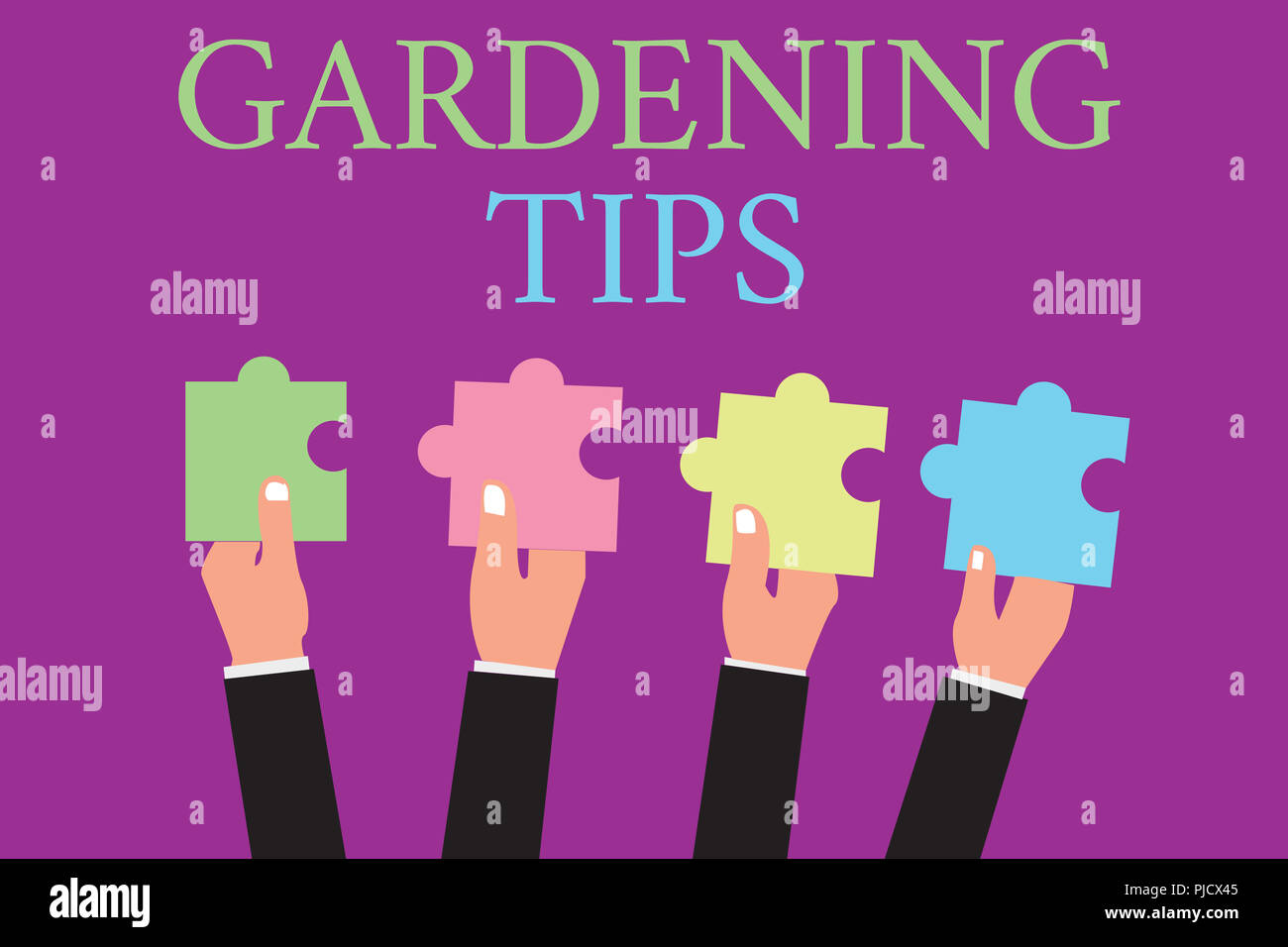 Handwriting text writing Gardening Tips. Concept meaning Proper ...