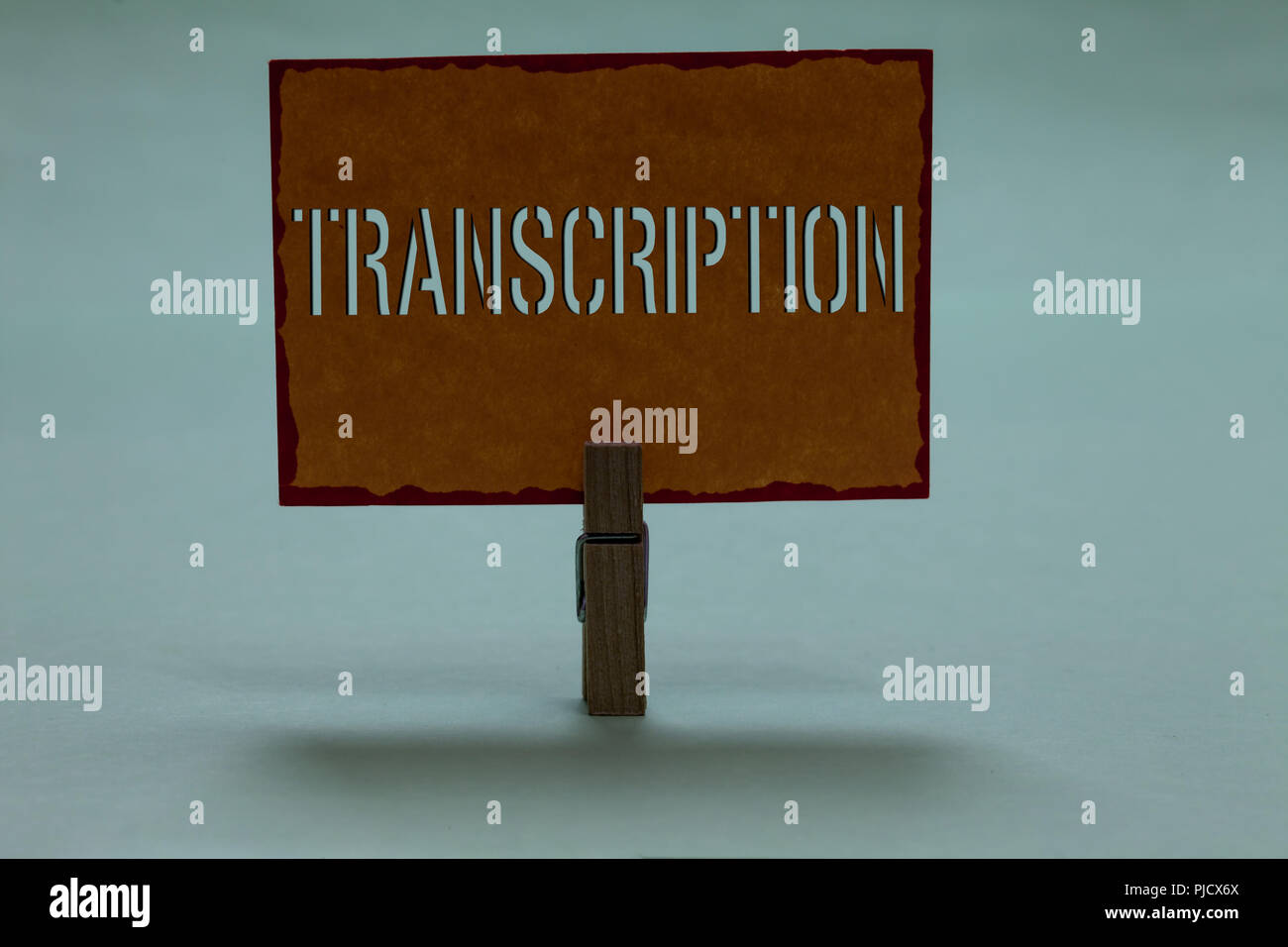 Text sign showing Transcription. Conceptual photo Written or printed ...