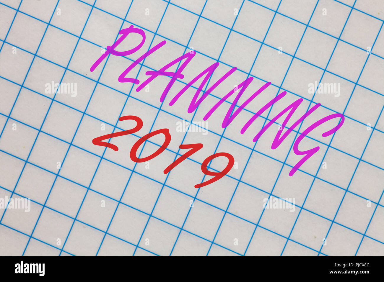 Word writing text Planning 2019. Business concept for Begin with end in ...