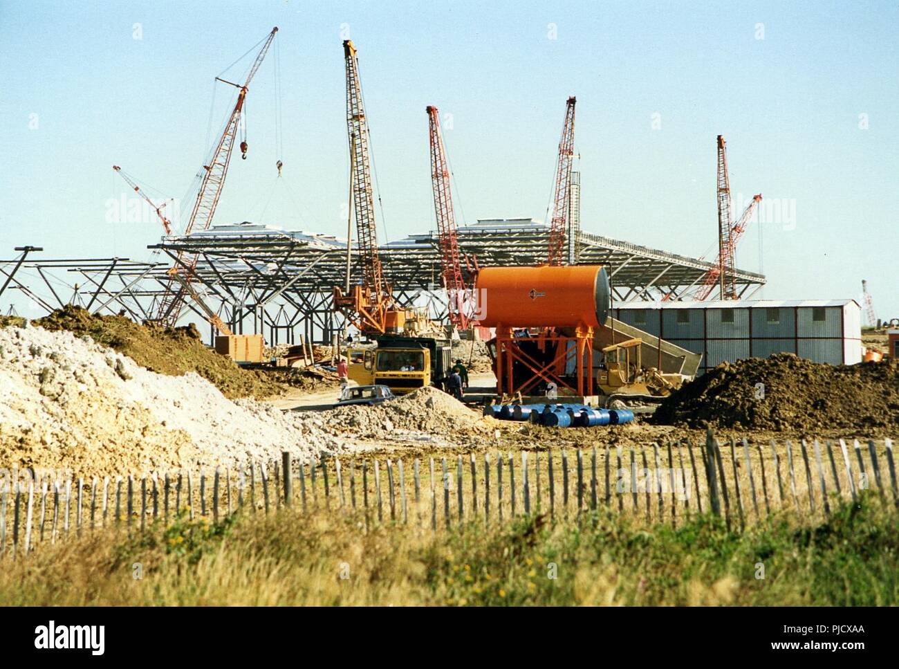 Stansted Airport Under Construction Stock Photo - Alamy