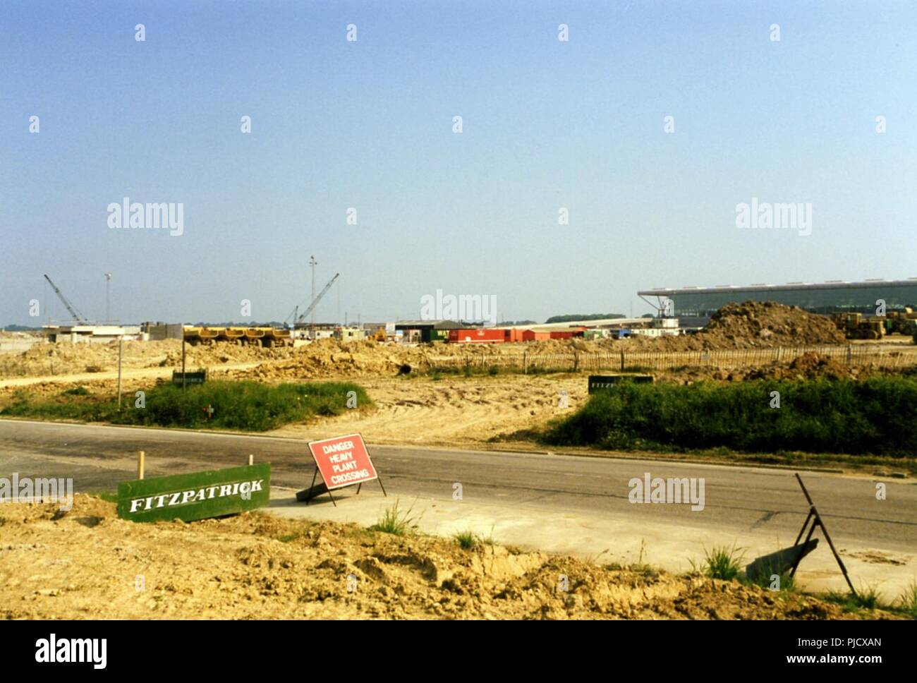 Stansted Airport Under Construction Stock Photo - Alamy