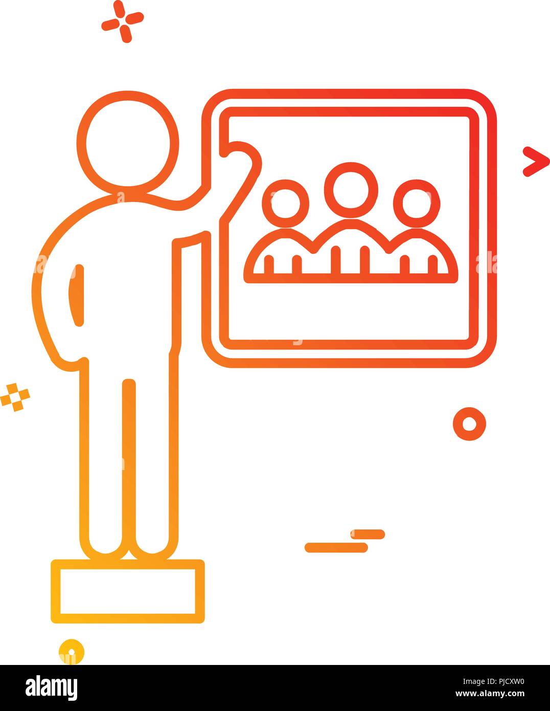 Presentation icon design vector Stock Vector Image & Art - Alamy