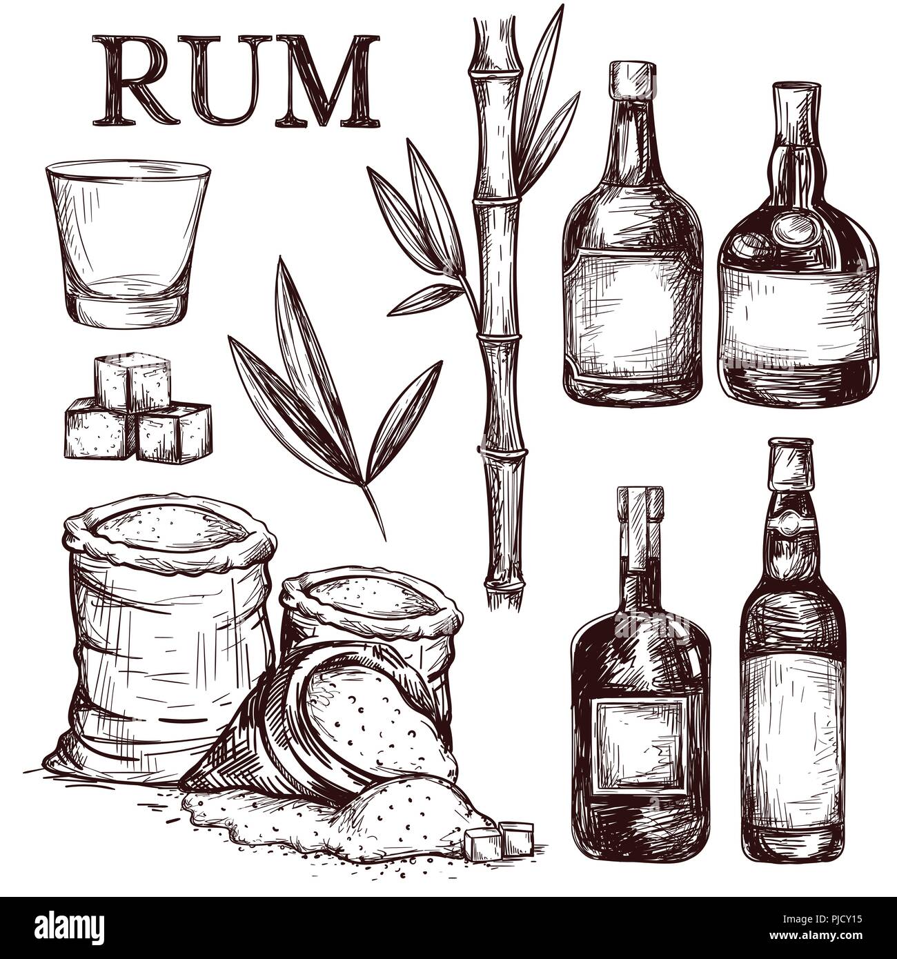 Rum illustration hi-res stock photography and images - Alamy