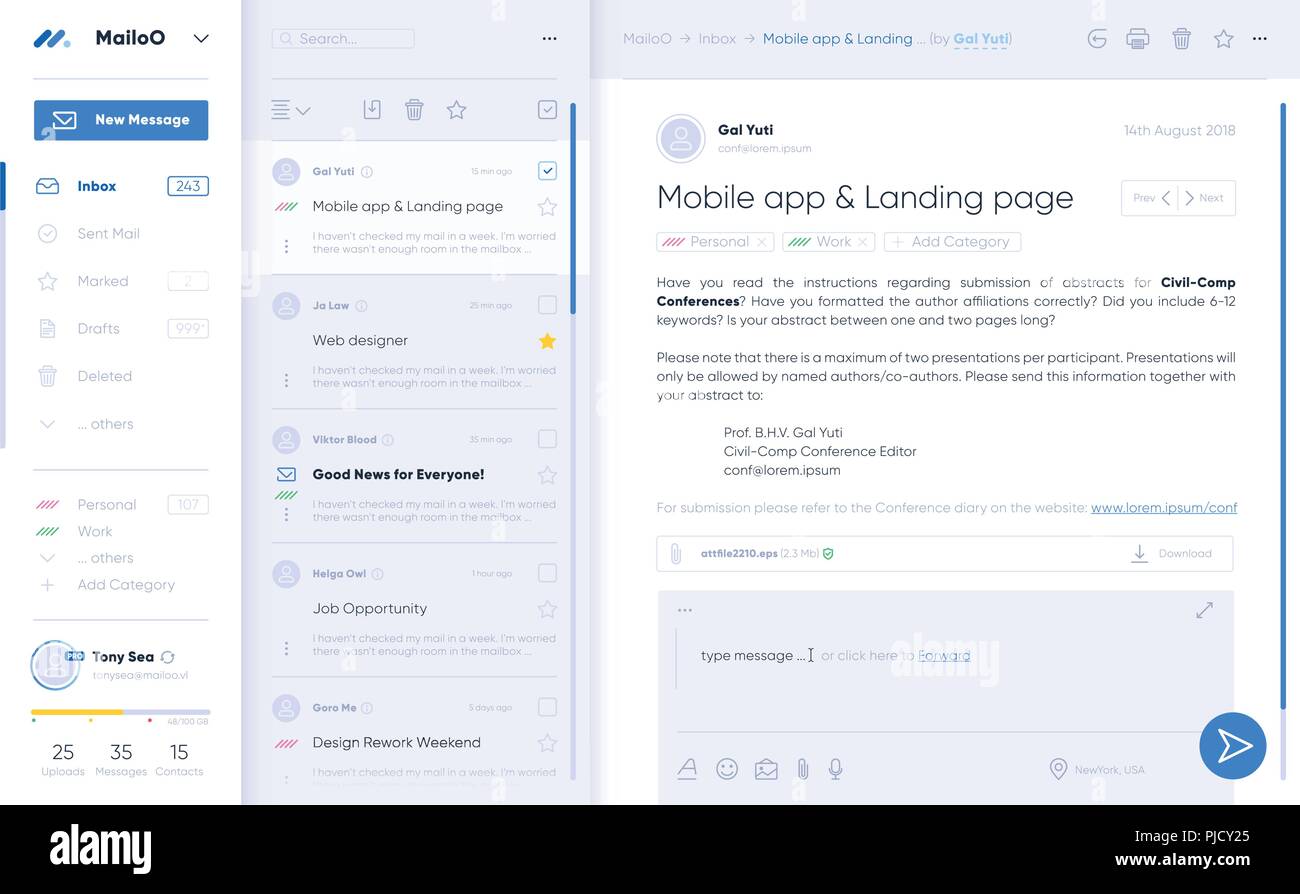 Flat panel box Stock Vector Images - Alamy